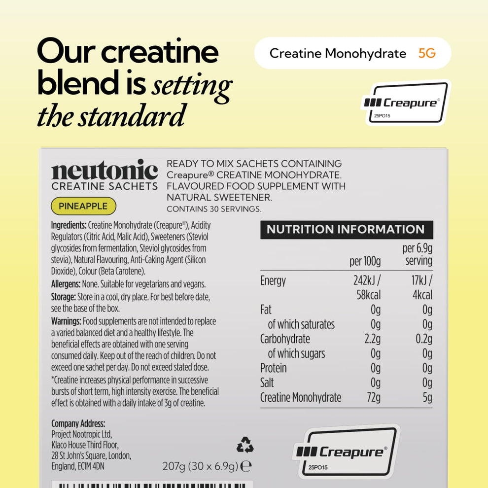 Creatine Sachets - Pineapple – Neutonic